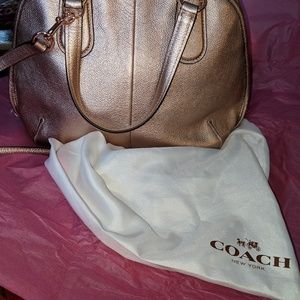 Coach | Bags | Coach Metallic Rose Gold Mini Crossbodyhandbag | Poshmark